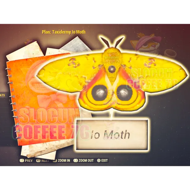 Taxidermy Io Moth - Fallout 76 Game Items - Gameflip