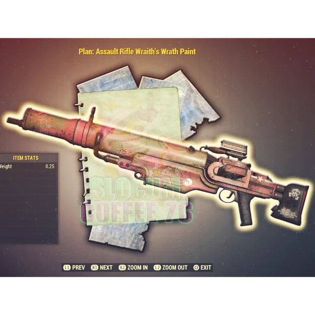 Assault Rifle Wraith's Wrath Paint - Fallout 76 Game Items - Gameflip