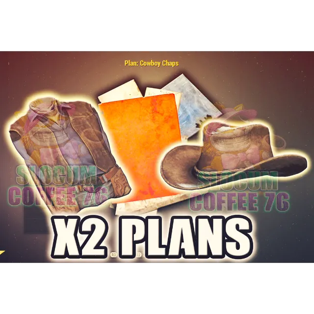 Cowboy Chaps & Cowboy Hat Plans x2 - Fallout 76 Game Items - Gameflip