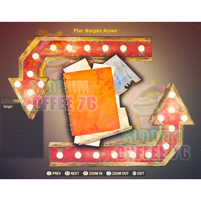 Marquee Arrows Plan - Fallout 76 Game Item - Gameflip