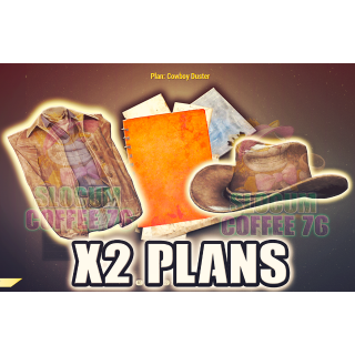 Cowboy Duster & Cowboy Hat x2 Plans - Game Items - Gameflip