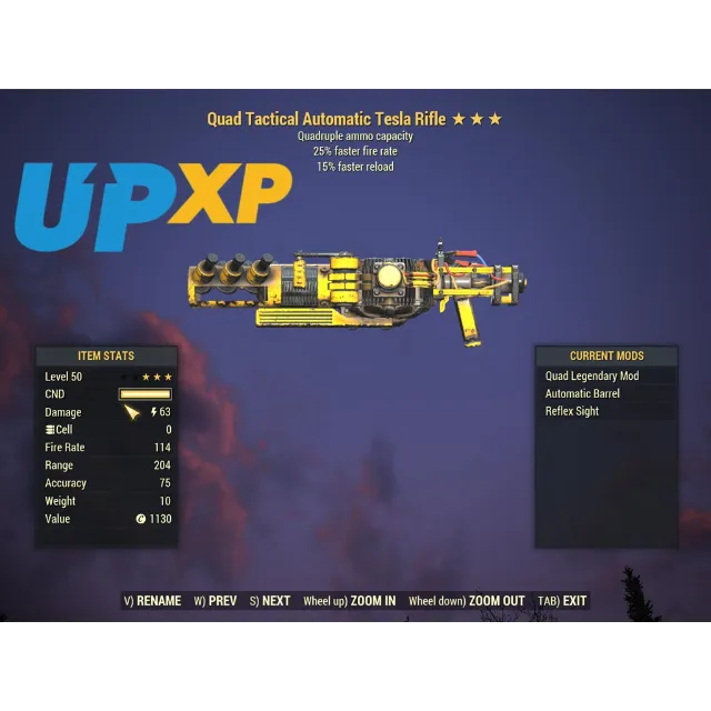 Weapon | Tesla rifle Q2515 - Fallout 76 Game Item - Gameflip