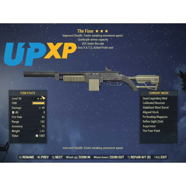 Weapon | The Fixer Q2525 PC - Fallout 76 Game Items - Gameflip