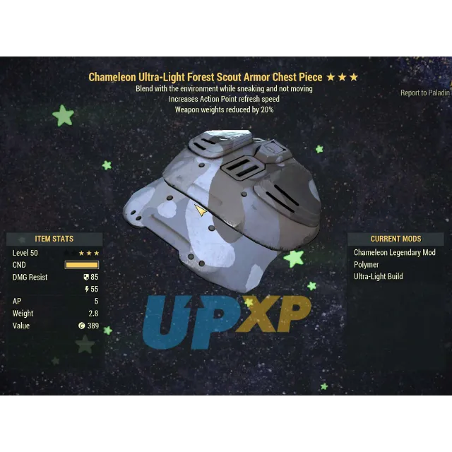 Scout Armor Set Chameleon/AP/wwr - Fallout 76 Game Items - Gameflip