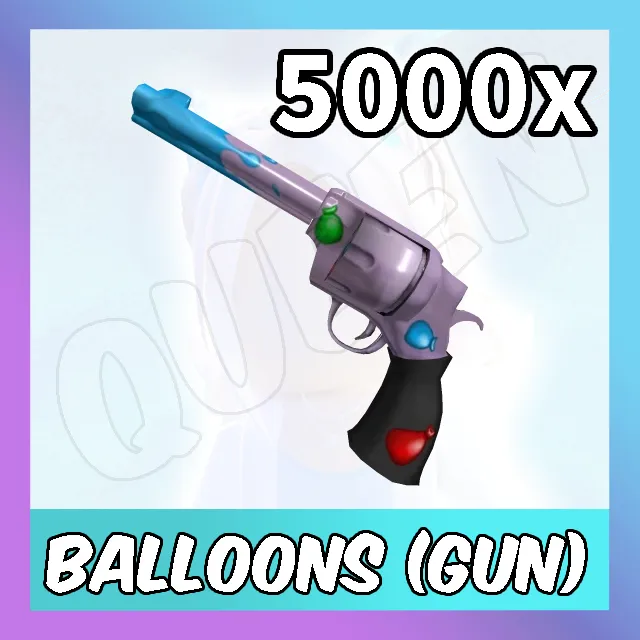 5000x Balloons Gun - Murder Mystery 2 Game Items - Gameflip
