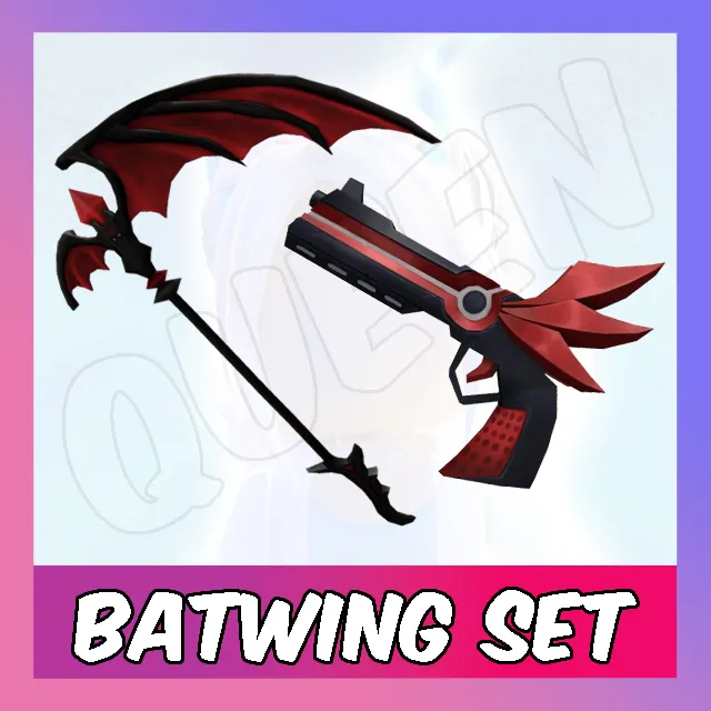 Batwing Set + Watergun - Murder Mystery 2 Game Items - Gameflip