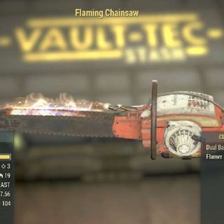 Weapon | DualBar Flaming Chainsaw - Artículos del Juego - Gameflip