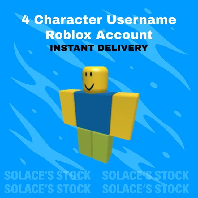 4 Character Username Roblox Account - Roblox Game Account - Gameflip