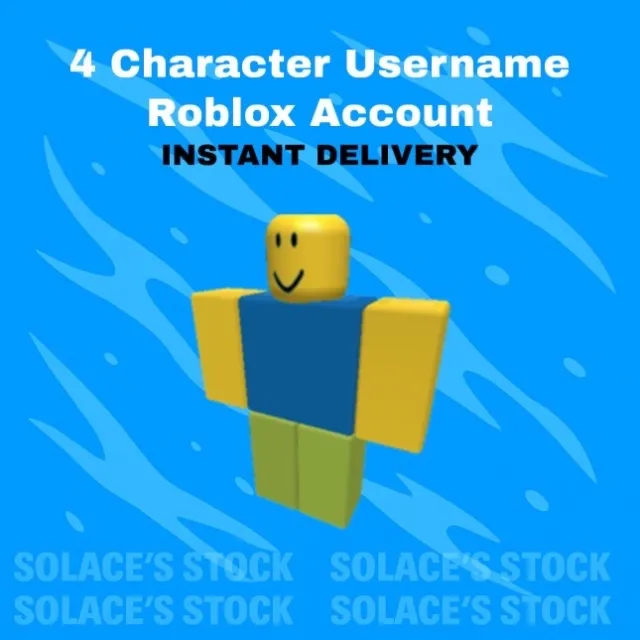 4 Character Username Roblox Account - Roblox Game Account - Gameflip