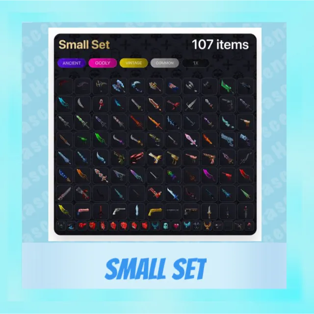 Small Set | MM2 - Murder Mystery 2 Game Item - Gameflip
