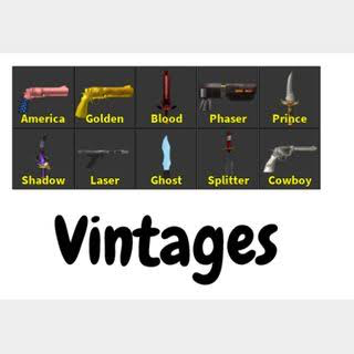 25x vintage set MM2 - Game Items - Gameflip