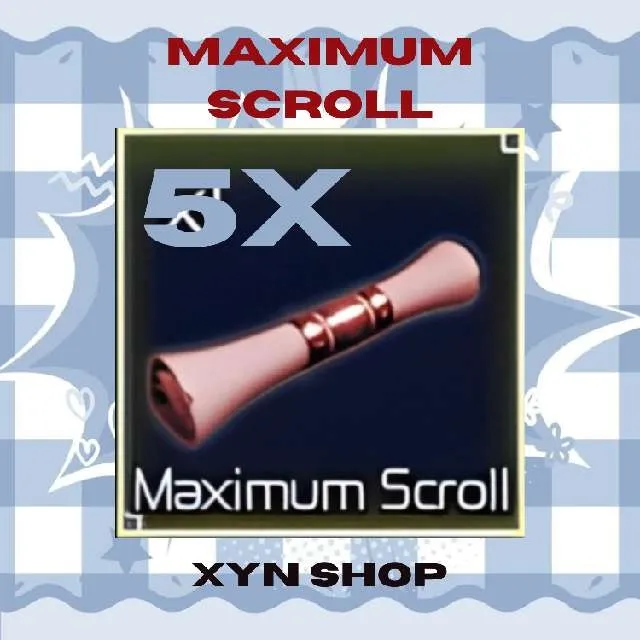 Jujutsu infinite - 5x maximum scroll - Other Game Item - Gameflip