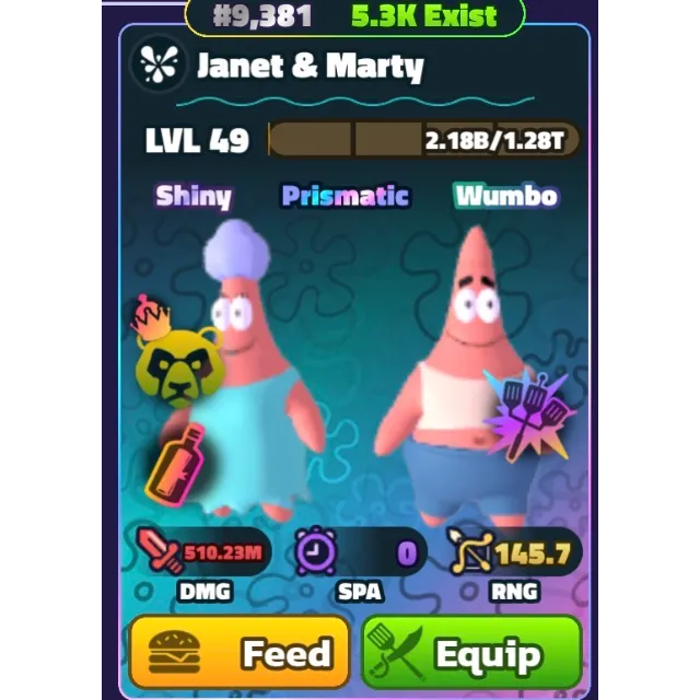 Silver SW Janet and Marty NC HDS - SpongeBob Tower Defense Game Item ...