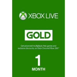Xbox Live Gold 1 Month Global - Xbox Live Gold Gift Cards - Gameflip