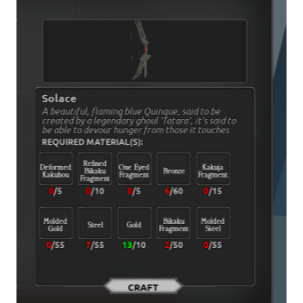 SOLACE ( BLUEPRINT + MATS ) - GHOUL RE - Game Item - Gameflip