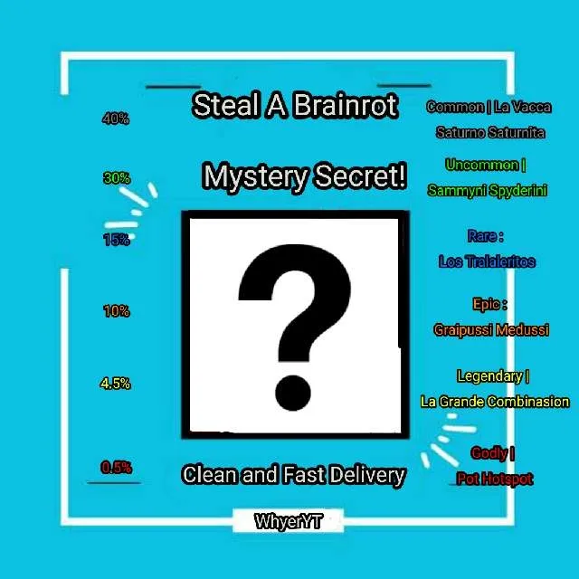 Random Secret Steal A Brainrot - Steal a Brainrot Game Item - Gameflip
