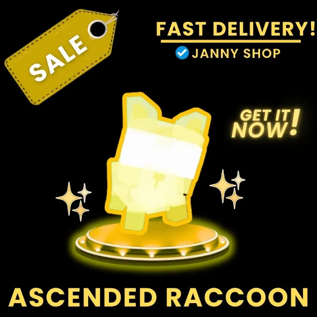 ASCENDED RACCOON - Grow a Garden Game Item - Gameflip