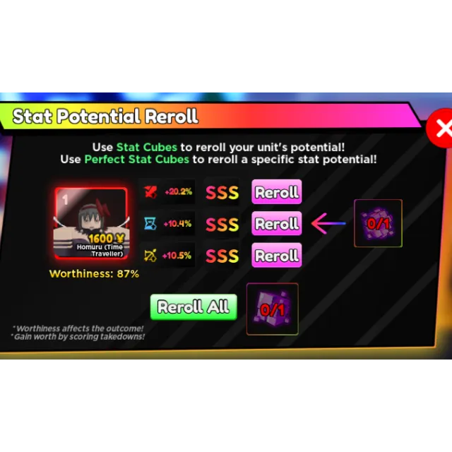 Shiny Homuru Good Stats - Anime Adventure Game Item - Gameflip