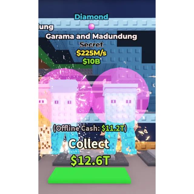 Diamond Garama and Madungdung 225m/s - Steal a Brainrot Game Item ...