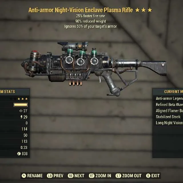 Weapon | AA2590 Enclave Flamer - Fallout 76 Game Items - Gameflip