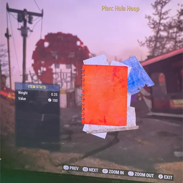 Plan | Plan: Hula Hoop📃 - Fallout 76 Game Items - Gameflip