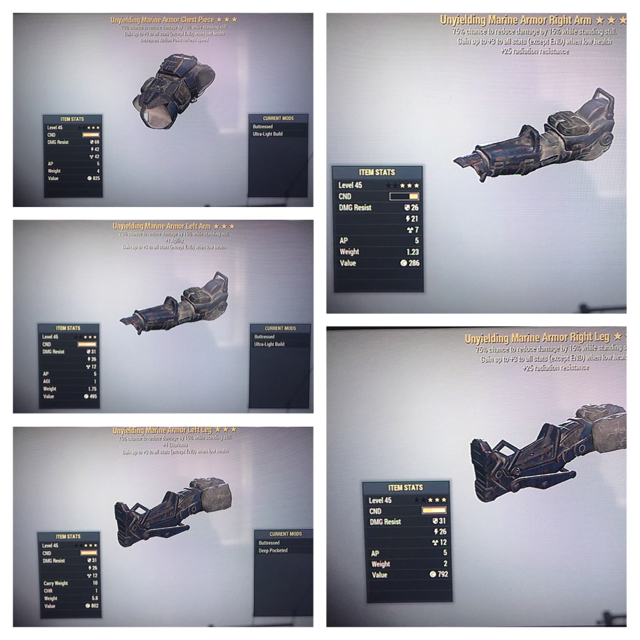Apparel | Fallout 76 PS4 Item / Unyielding Sentinel Marine Set - Game ...