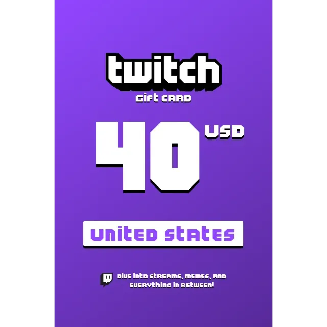 Twitch 40$ USA - {INSTANT DELIVERY} - Other Gift Card - Gameflip