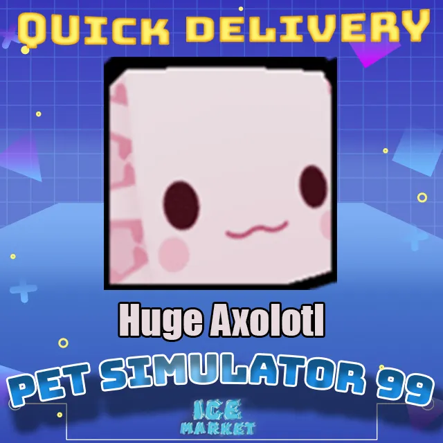 Huge Axolotl - Pet Simulator 99 Game Item - Gameflip