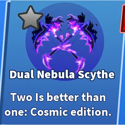 Blade ball | Dual Nebula Scythe | Bladeball - Blade Ball Game Items ...