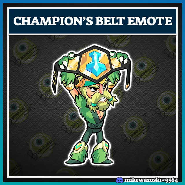 Brawlhalla Emote Champion's Belt - Other - Gameflip