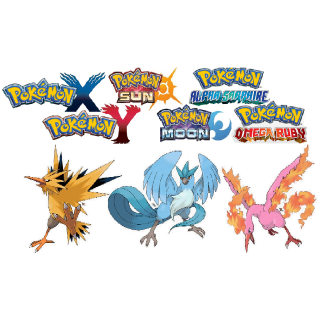 ALL 3 Shiny 6IV Legendary Birds Bundle!(Moltres, Articuno, Zapdos ...