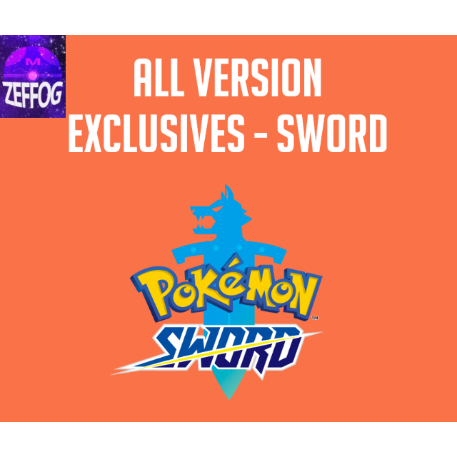 POKEMON SWORD VERSION EXCLUSIVES! - Game Items - Gameflip