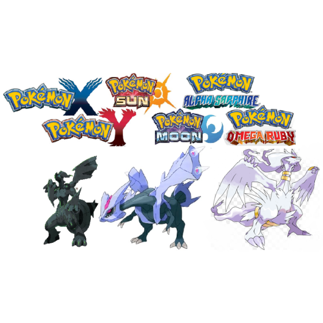 ALL 3 Shiny 6IV Tao Trio Bundle(Zekrom, Reshiram, Kyurem!) Pokemon Sun, Moon, X , Y, Omega Ruby ...