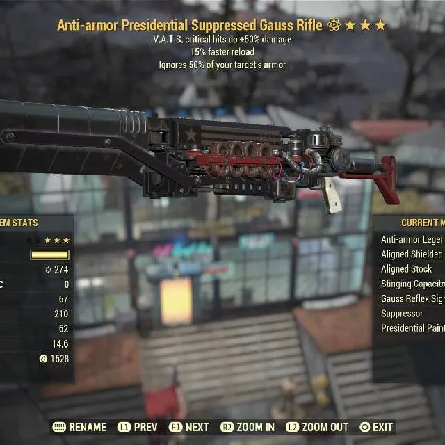 Weapon | AA50C15R Gauss Rifle - Fallout 76 Game Item - Gameflip