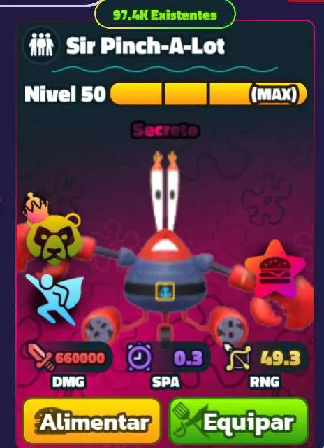 Spongebob Tower Defense | Max Nc Pp Sir Pinch-A-lot - SpongeBob Tower ...
