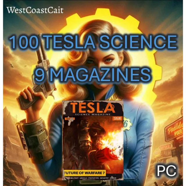 100 Tesla Science 9 Magazines - Fallout 76 Game Item - Gameflip