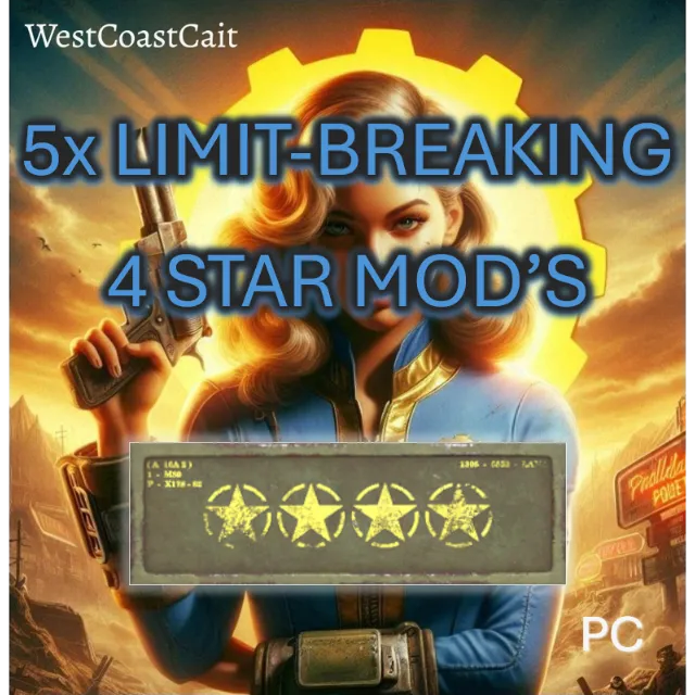 5x Limit-Breaking 4 Star Mod's - Fallout 76 Game Item - Gameflip
