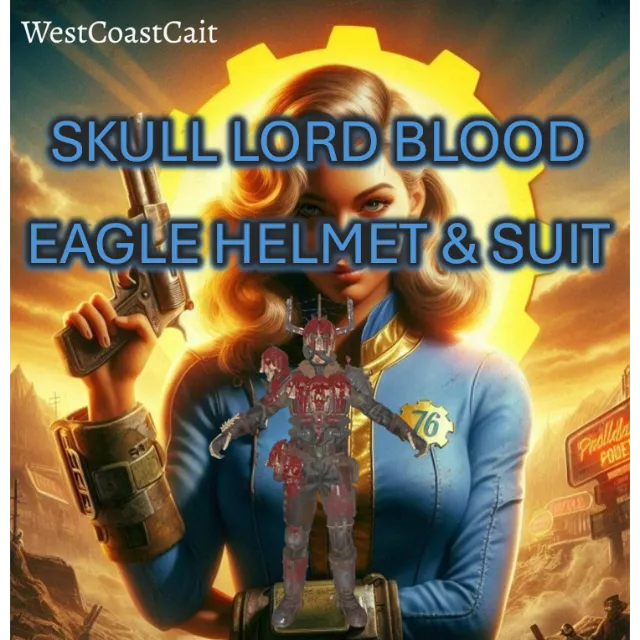 Skull Lord Blood Eagle Suit & Helmet - Fallout 76 Game Item - Gameflip