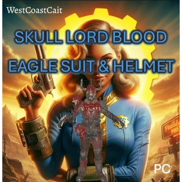 Skull Lord Blood Eagle Suit and Helmet - Fallout 76 Game Item - Gameflip