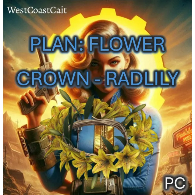 Plan: Flower Crown - Radlily - Fallout 76 Game Item - Gameflip
