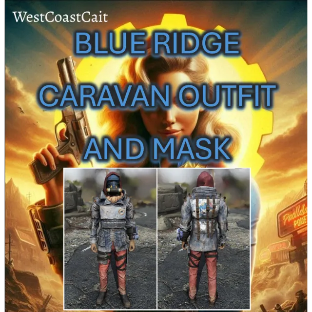 Blue Ridge Caravan Outfit and Mask - Fallout 76 Game Item - Gameflip