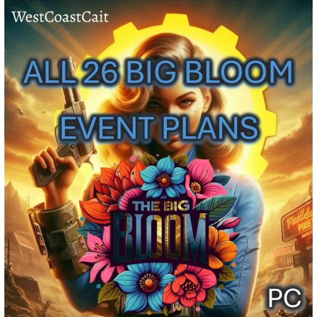 All 26 Big Bloom Event Plans Bundle - Fallout 76 Game Item - Gameflip