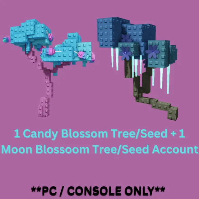 (PC / CONSOLE ONLY) 1 Candy Blossom Tree/Seed + 1 Moon Blossom Tree ...
