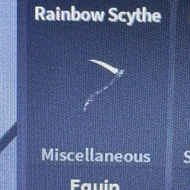 24 RAINBOW SCYTHE - Roblox Game Item - Gameflip