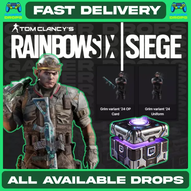 Rainbow 6 Siege Twitch Drops - R6S Skins/Items - Grim Variant - Rainbow ...