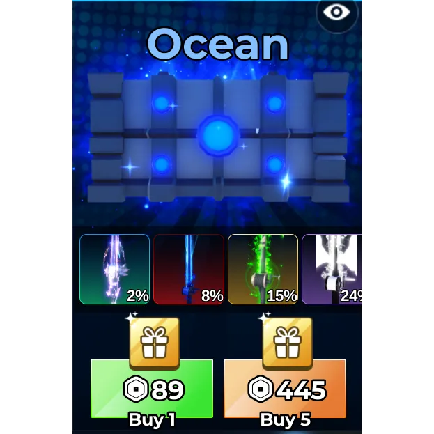 Ocean Skin Crate 15x - Fish It - Other Game Item - Gameflip