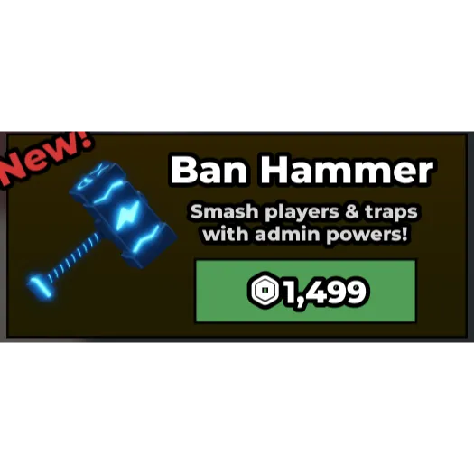 Ban Hammer - Steal A Brainrot - Other Game Item - Gameflip