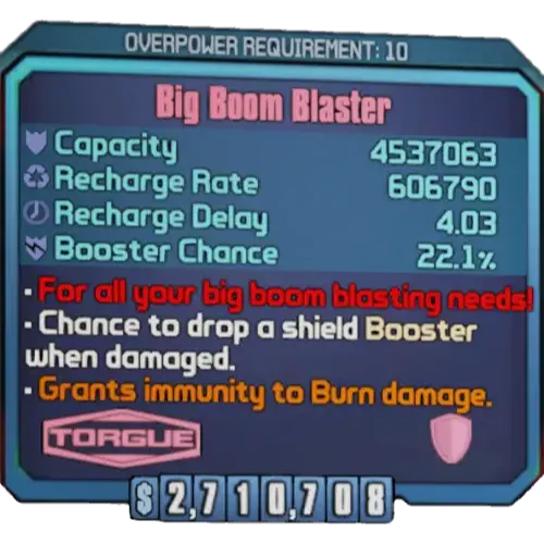 Borderlands 2 : Big Boom Blaster any level or OP LEVEL 1-10 (XBOX/PC ...