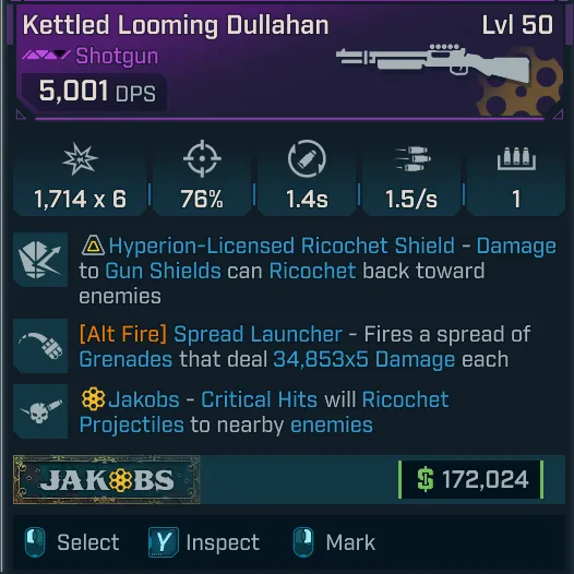 god-roll kettled looming dullahan launcher leveling 50 - Borderlands 4 ...