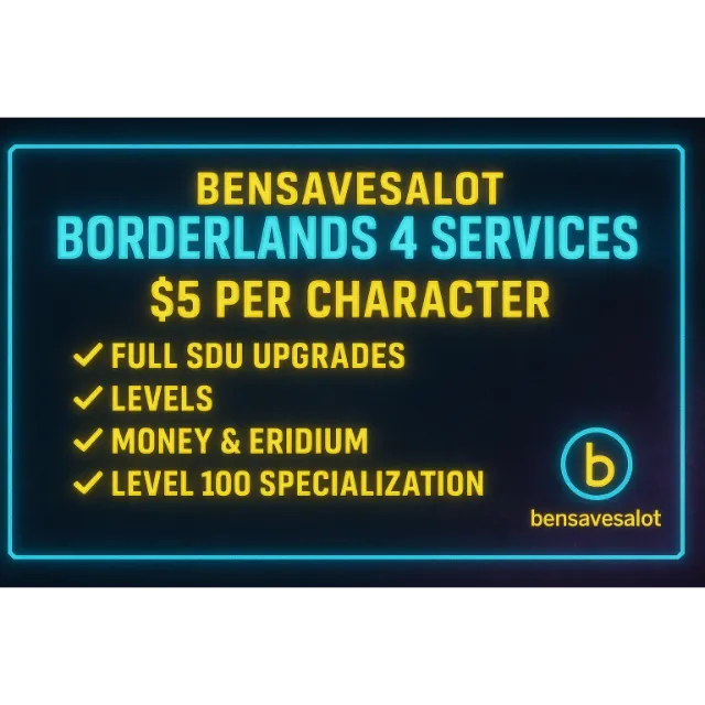Borderlands 4 | Max Level + Max Eridium & Money Boost | $5 Fast Service ...